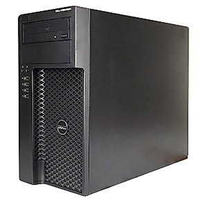 Dell Precision T1650 Tower Desktop PC, Intel Quad Core i7-3770 up to 3.9GHz, 16G DDR3, 512G SSD + 2T, DVD, WiFi, BT 4.0, Windows 10 64 Bit-Multi-Language Supports English/Spanish/French (Renewed)
