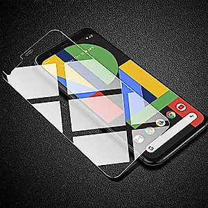 for Google Pixel 4 XL Screen Protector Tempered Glass, (2pcs) High Clear Thin Anti-stratch Screen Protector Protective Film for Pixel 4XL [Not Full Coverage]