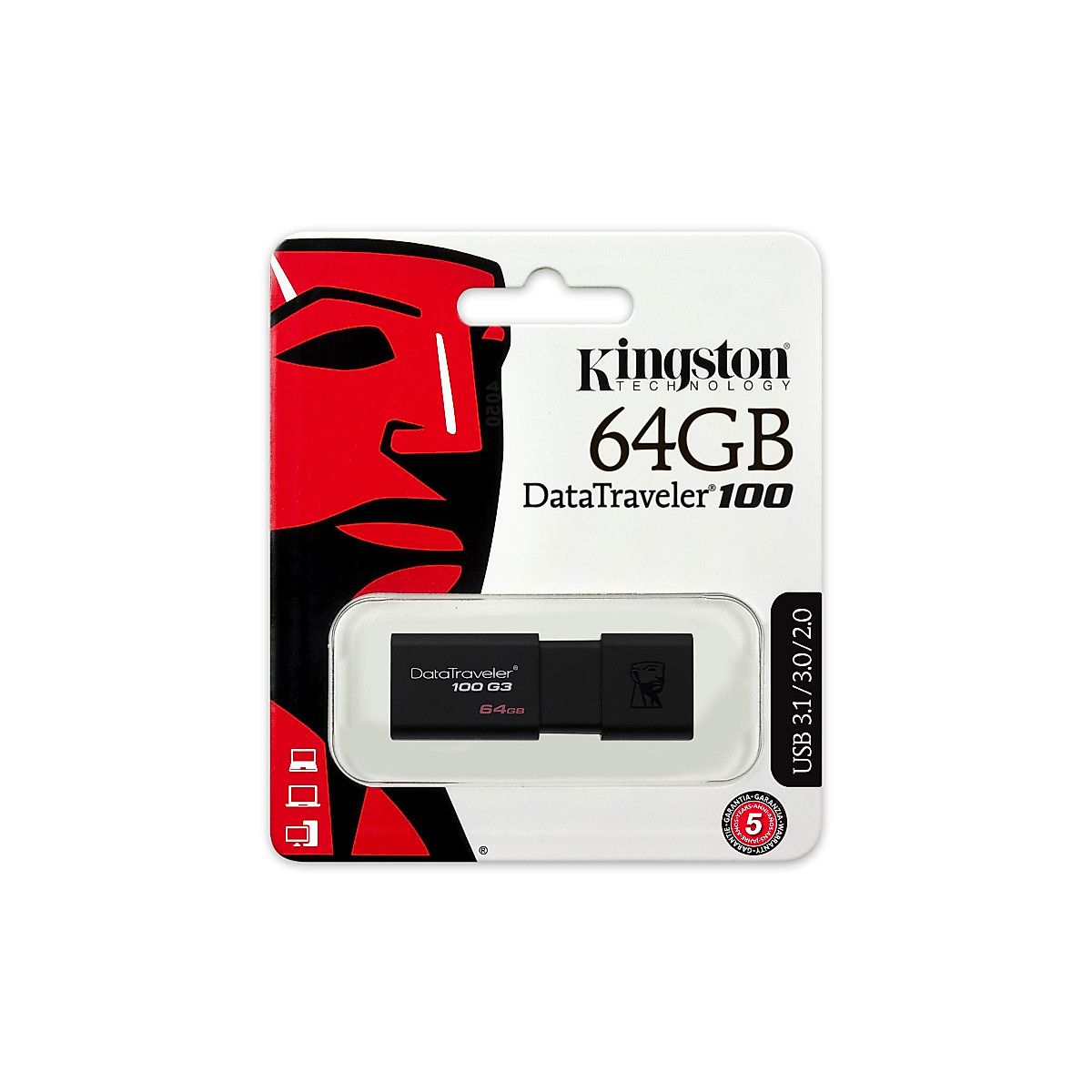 Kingston 64GB USB 3.0 DataTraveler 100 G3