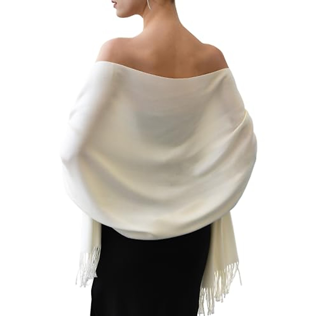 FURTALK Womens Pashmina Shawl Wraps Cashmere Feel Winter Scarf Soft Warm Blanket