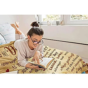 Qotuty for Daughter, Daughter Gifts Throw Blanket 50"x60", to My Daughter Gifts, Daughter Gift from Mom, Birthday Gifts for Daughter Adult, Graduation Gifts for Daughter Blankets