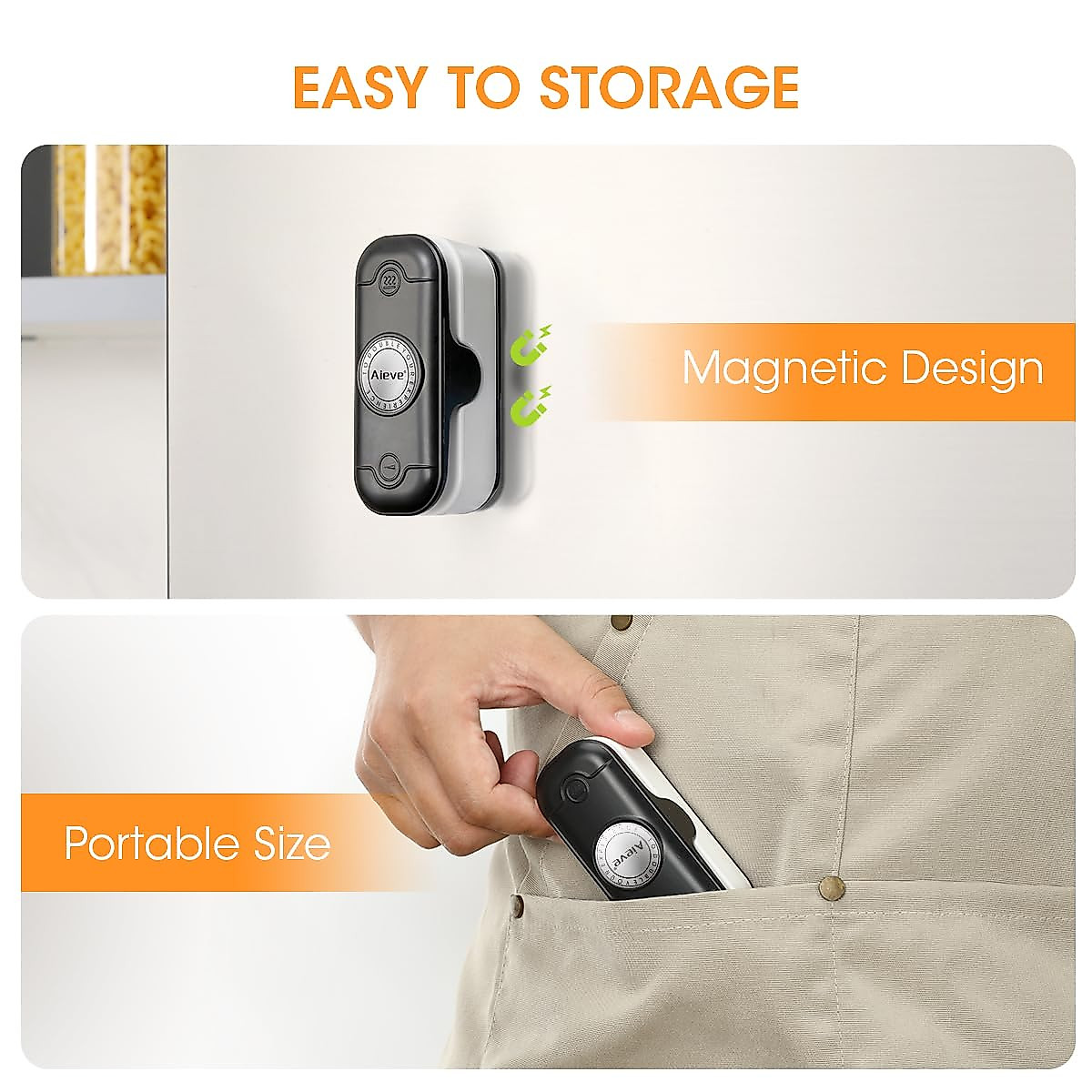 Aieve Bag Sealer Mini, Rechargeable Chip Bag Sealer, Handheld 2 In 1 Heat Seal & Cutter