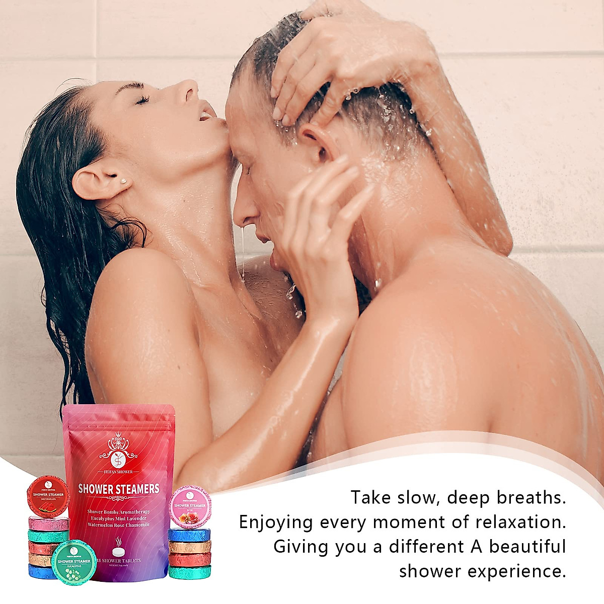 Shower Steamers Aromatherapy for Women or Men, 18 Pack Organic Essential Oil Shower Bombs, Self Care Home SPA Relaxation Stress Nasal Relief, Mothers Day Birthday Gift Set for Mom Who Have Everything