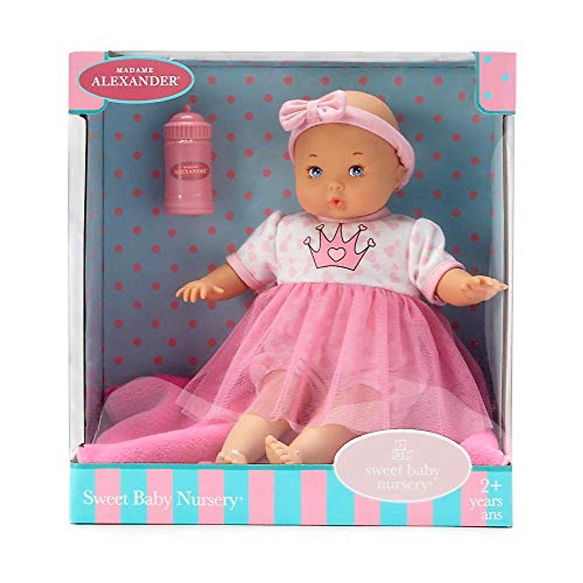 Madame Alexander 12 Sweet Baby Nursery Little Love Princess (Includes Blanket and Bottle)
