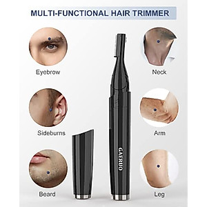 GAERUO Electric Eyebrow Trimmer, Painless Portable Eyebrow Shaper Trimmer Kit for Women Men, Eyebrow Hair Trimmer with Battery for Face Lips Armpit Leg Body
