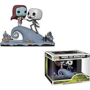 Funko Pop Movie Moment: Nightmare Before Christmas - Jack and Sally On The Hill Collectible Figure, Multicolor
