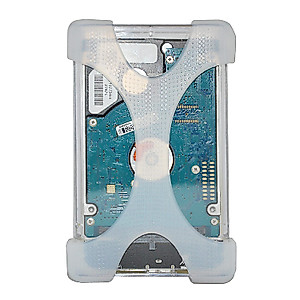 T-SIDAKE 4 Pieces of 2.5 Inch Silicone Hard Drive Protective Case, Shock Proof and Drop Proof Elasticity to Protect Your Device Safety, Suitable for 2.5 Inch Mobile Hard Drives