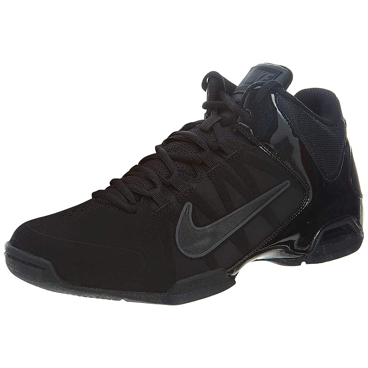 Nike Mens Air Visi Pro Vi Nbk Black/Anthracite Ankle-High Nubuck Basketball Shoe - 7M