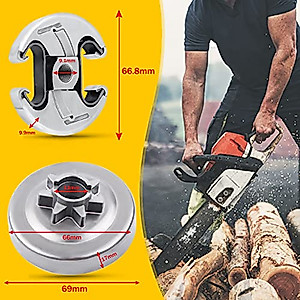 325 7T Sprocket Clutch Drum Kit for Husqvarna 455 460 Rancher Chainsaw, Clutch Drum + Clutch Assy + Needle Bearing Replacement Parts for 537291702