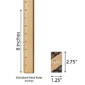 Big Dot of Happiness Better Together - Mini Candy Bar Wrapper Stickers - Wedding or Bridal Shower Small Favors - 40 Count