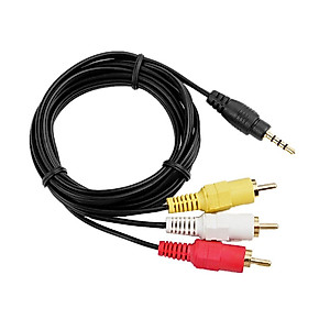 3.5mm to 3 RCA AV TV Cable, MaxLLTo Audio Video Cord Lead for Sony DCR-TRV480 DCR-TRV460 DCR-TRV360 DCR-TRV350 e - 5 Feet