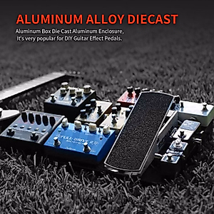DaierTek 1590B Stomp Box Guitar Pedal Enclosure 112x61x32 MM Aluminum Guitar Pedal Box Diecast Stomp Box Case Unfinished Toggle Switch Box