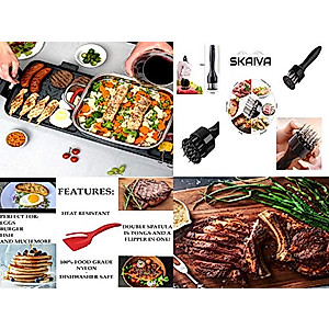 SKAIVA 3 in 1 Electric Smokeless Grill and Hot pot with Steamer - Non-Stick Detachable KBBQ Hotpot Grill Combo, Indoor Korean Bbq Grill Shabu Shabu Hot Pot Electric Grill