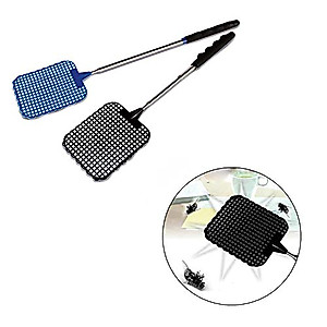 5 Pieces Fly Swatter Extendable Fly Swatter Telescopic Fly Swatter Manual Heavy Duty Plastic Flyswatter with Extendable Stainless Steel Handle, Multicolor