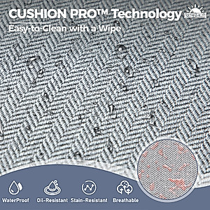 SUNSHINE VALLEY Metal Patio Furniture Sofa with 5.75" Extra Thick Waterproof Cushion, 3-Seater Deep Seating & High-Back Outdoor Couch All Weather Outdoor Seating for Backyard Deck Front Porch, Gray