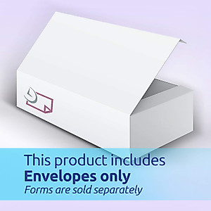 NextDayLabels - 100 Self Seal Envelopes, Designed to fit 2023 3-up Laser W-2 Forms, Horizontal Format