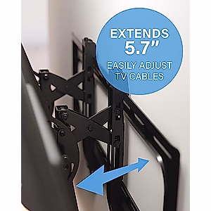 SANUS Advanced Tilt Premium Universal TV Wall Mount for 46” to 90” Flat-Panel TVs - Low Profile, Smooth Extension & Easy to Install - Model VLT6-B1