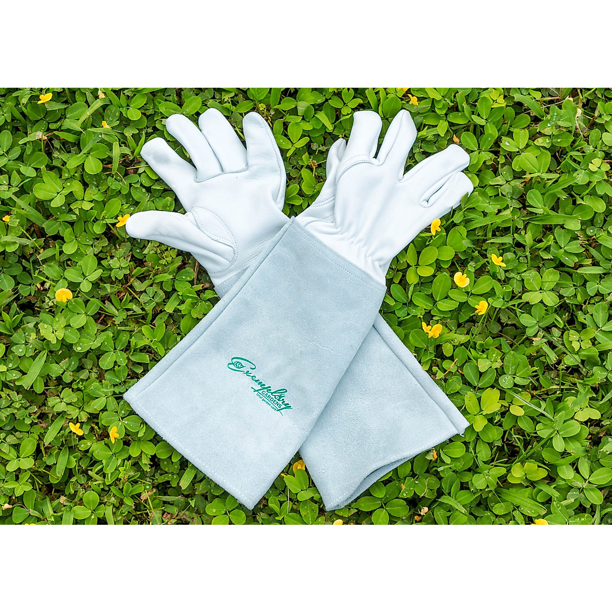 Rose Pruning Gloves for Men and Women - Thorn Proof Goatskin Leather Gardening Gloves with Gauntlet (Extra Large，Natural)