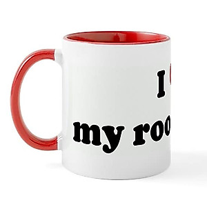 CafePress I Love My Roommate Mug Ceramic Coffee Mug, Tea Cup 11 oz