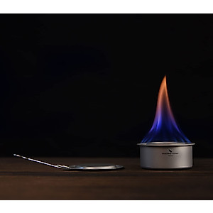 Boundless Voyage Titanium Alcohol Stove Spirit Burner with Fire Cover Outdoor Wood Stove with Stands Brackets Camping Multi-Fuels Ultralight Backpacking Stove (Stove Only)