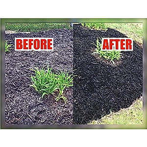 COLORBACK Mulch Liquid Color Concentrate, 6,400 Square Feet Coverage, 1/2-Gallon, Black