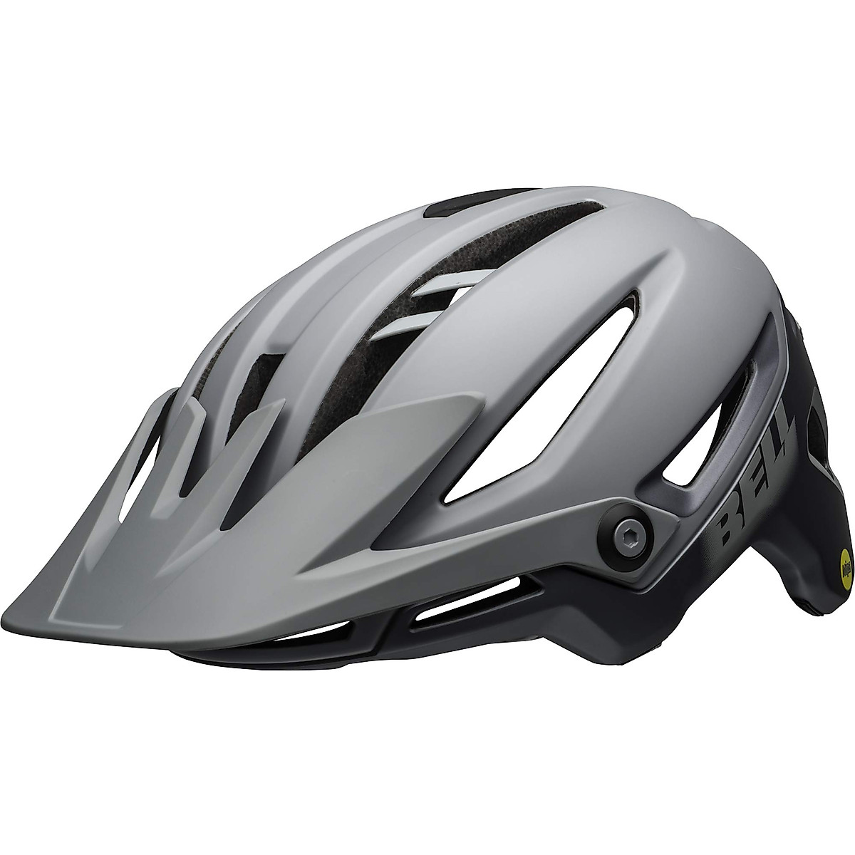 BELL Sixer MIPS Adult Mountain Bike Helmet - Matte/Gloss Grays (2022), Medium (55-59 cm)