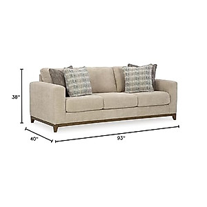 Signature Design by Ashley Parklynn Classic Sofa for Living Room, Beige