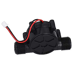 DC 12V Water Turbine Generator Inline Pipe Water Flow Generator G1/2" Male Threaded Micro-Hydro Water Charging Tool for DIY LED Power