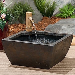 Aquascape Aquatic Patio Pond Water Garden with Bamboo Fountain, 16-Inch | 78197