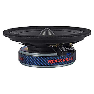 Rockville RXM68 6.5" 150w 8 Ohm Mid-Bass Driver Car Audio Speaker, Mid-Range