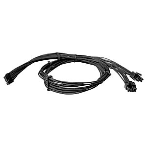 EVGA PerFE 12 Cable, Individually Sleeved Cable, Built for NVIDIA GeForce RTX 30 Series Founders Edition, Included Cable Combs, Black