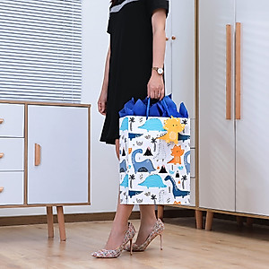16.5" Extra Large Gift Bag with Tissue Paper for Boys (Dinosaurs)
