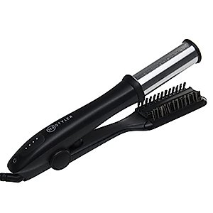 InStyler Max Prime 1.25” 2-Way Rotating Professional Tourmaline Ceramic Iron - Automatic Revolving Curling Iron Straightens & Styles Hair with Four Heat Settings
