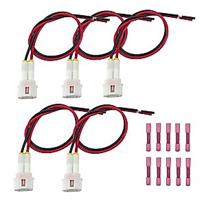 ALTBET 5pcs Accessory Power Lead Kit Compatible with Yamaha Wolverine RMAX and 850 X2 X4 RMAX2 RMAX4 Replace B4J-H25B0-V0-00