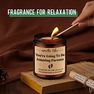 GSPY Candles, New Parents Gifts - New Mom Gifts, New Dad Gifts, Mom and Dad Gifts for New Parents - Funny Pregnancy, Christmas, Gender Reveal Gifts for Parents to to, First Time Dad, Mom to be