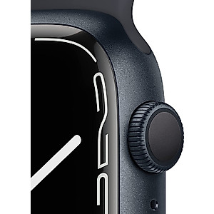 Apple Watch Series 7 (GPS, 45MM) - Midnight Aluminum Case with Midnight Sport Band (Renewed Premium)