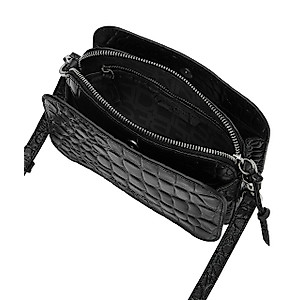 Liebeskind Berlin Luka Crossbody Kroko, Black