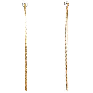 Starchenie Long Tassel Dangle Earrings Gold Drop Threader Earrings Jewelry for Women