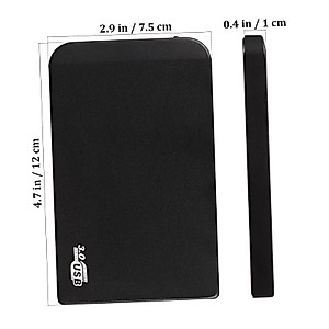 KJHBV 4tb Mobile Hard Disk Usb3.0 Upgrade Version Black Cross-Border HDD Case for Computer Hard Drive Disk HDD External Hard Drive Aluminum Alloy SSD 2tb Driver