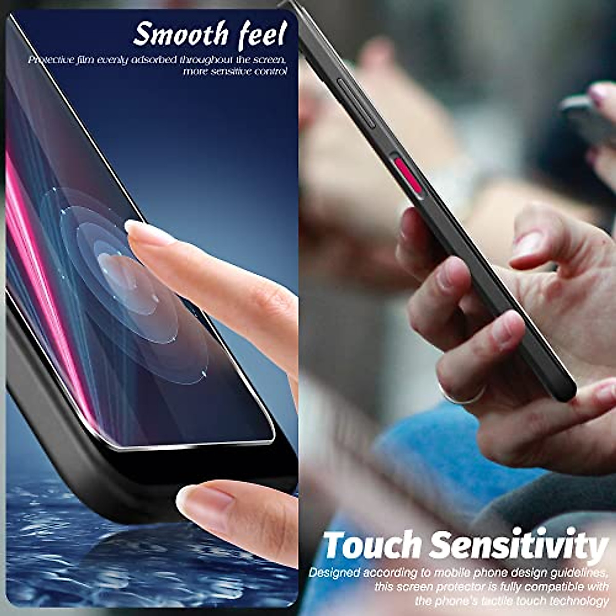 Orzero (4 Pack) Compatible for T-Mobile Revvl 6 Pro 5G Tempered Glass Screen Protector, 2.5D Arc Edges 9H HD Bubble-Free (Lifetime Replacement)