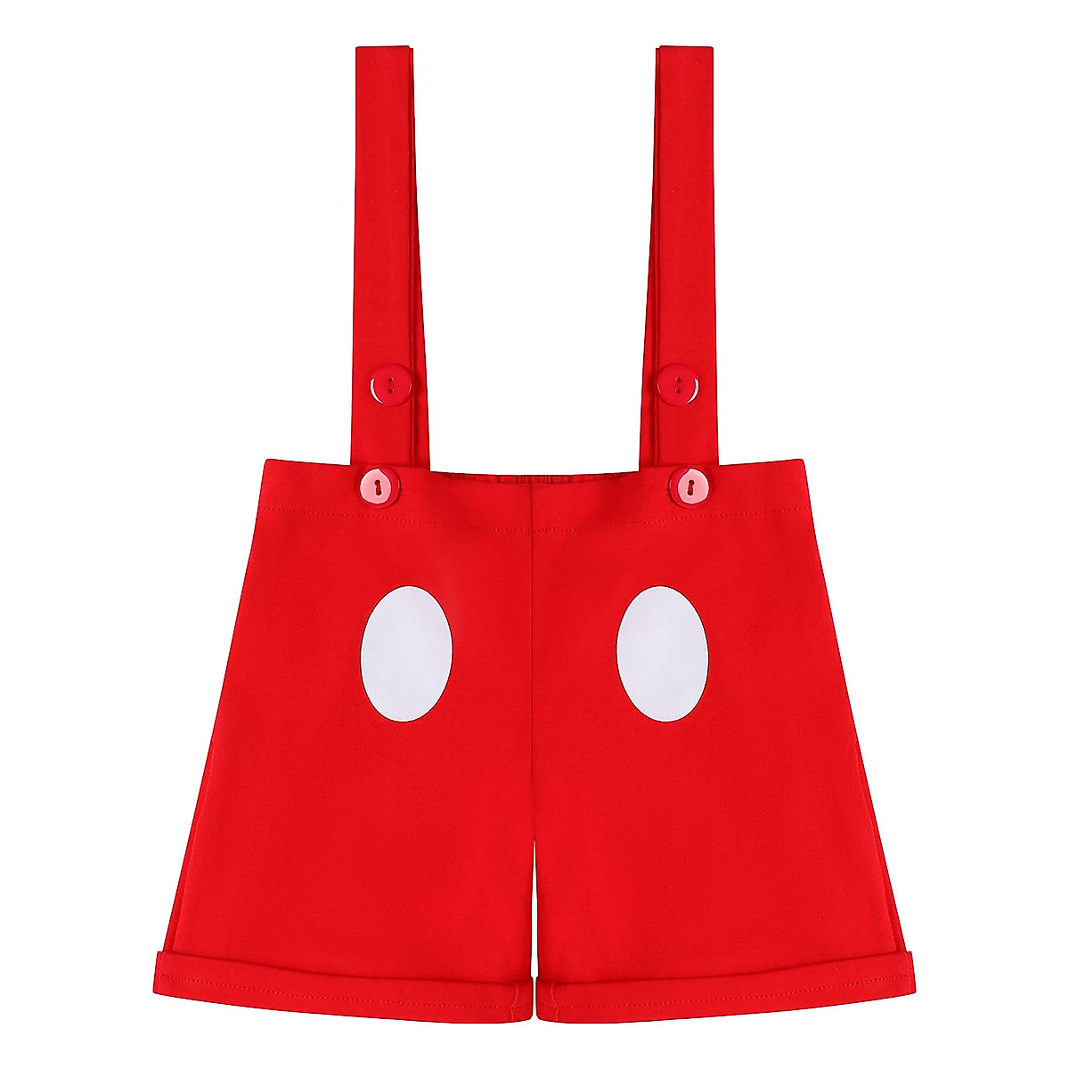 IBTOM CASTLE Gentleman First Birthday Cake Smash Photo Prop Outfits for Baby Boys Romper+Bow Tie+Overalls Bib Pants Ears Headband Halloween Baby Shower Fancy Costume Red+Balck 12-18 Months