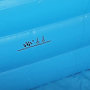 Inflatable Swimming Pool, 305x183x60cm Rectangle PVC Blow Up Pool Outdoor Lounge Pool for Kids, Adults, Outdoor, Garden, Backyard