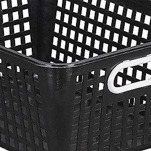 Really Good Stuff - 666014 Plastic Storage Baskets for Classroom or Home Use – Stackable Mesh Plastic Baskets with Grip Handles – Bright Neon Colors – 13" x 10" (Set of 6)