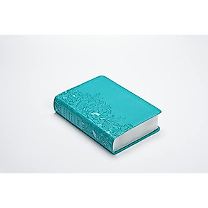 NLT Compact Giant Print Bible, Filament Enabled (LeatherLike, Peony Rich Teal, Red Letter)