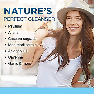 Natural Balance Intestinal Clenz Psyllium Herbal Cleansing Powder Healthy Digestion, Detox & Regularity Supplement No Gluten 21oz, 120 Serv.