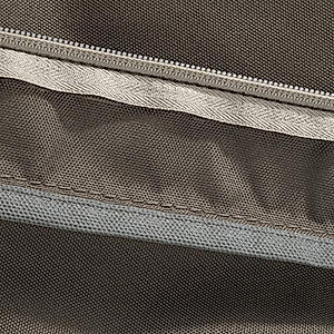 Classic Accessories Ravenna Water-Resistant 21 x 19 x 5 Inch Rectangle Outdoor Seat Cushion Slip Cover, Patio Furniture Chair Cushion Cover, Dark Taupe, Patio Furniture Cushion Covers