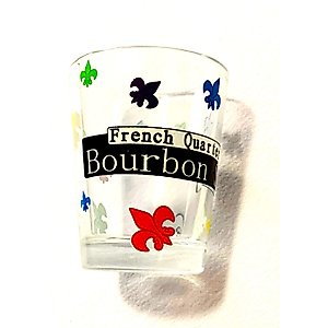 New Orleans Shot Glass French Quarter Bourbon Street Market Souvenir Louisiana Party