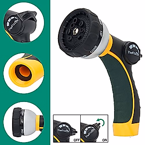 TheFitLife Flexible Metal Garden Hose - Upgrade Leak and Fray Resistant Design, Stainless Steel Water Hose with Solid Fittings and Sprayer Nozzle, Lightweight Kink Free Durable Easy Storage (100 FT)