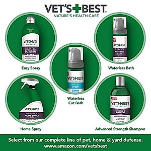 Vet's Best Waterless Cat Bath | No Rinse Waterless Dry Shampoo for Cats | Veterinarian Formulated | 4 Ounces