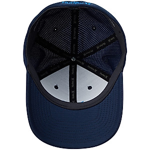 Hurley Men's Caps - H2O Dri Pismo Curved Bill Baseball Hats for Men (S-XL), Size Large-X-Large, Blue